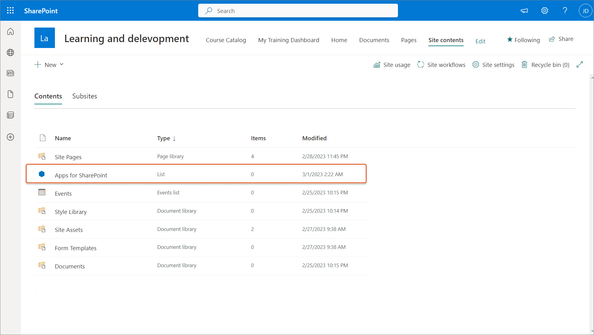 サイト コレクション アプリ カタログで Learn365 Web パーツを管理する – Learn365 Help Center